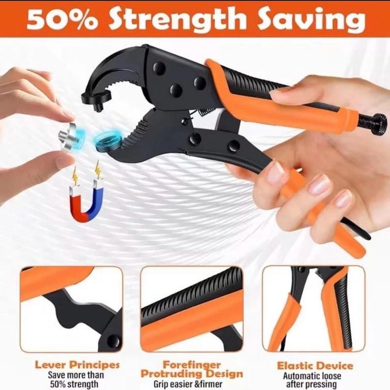 305PCS Heavy Duty Snap Fastener Kit - Adjustable Snap Setter Tool for ...