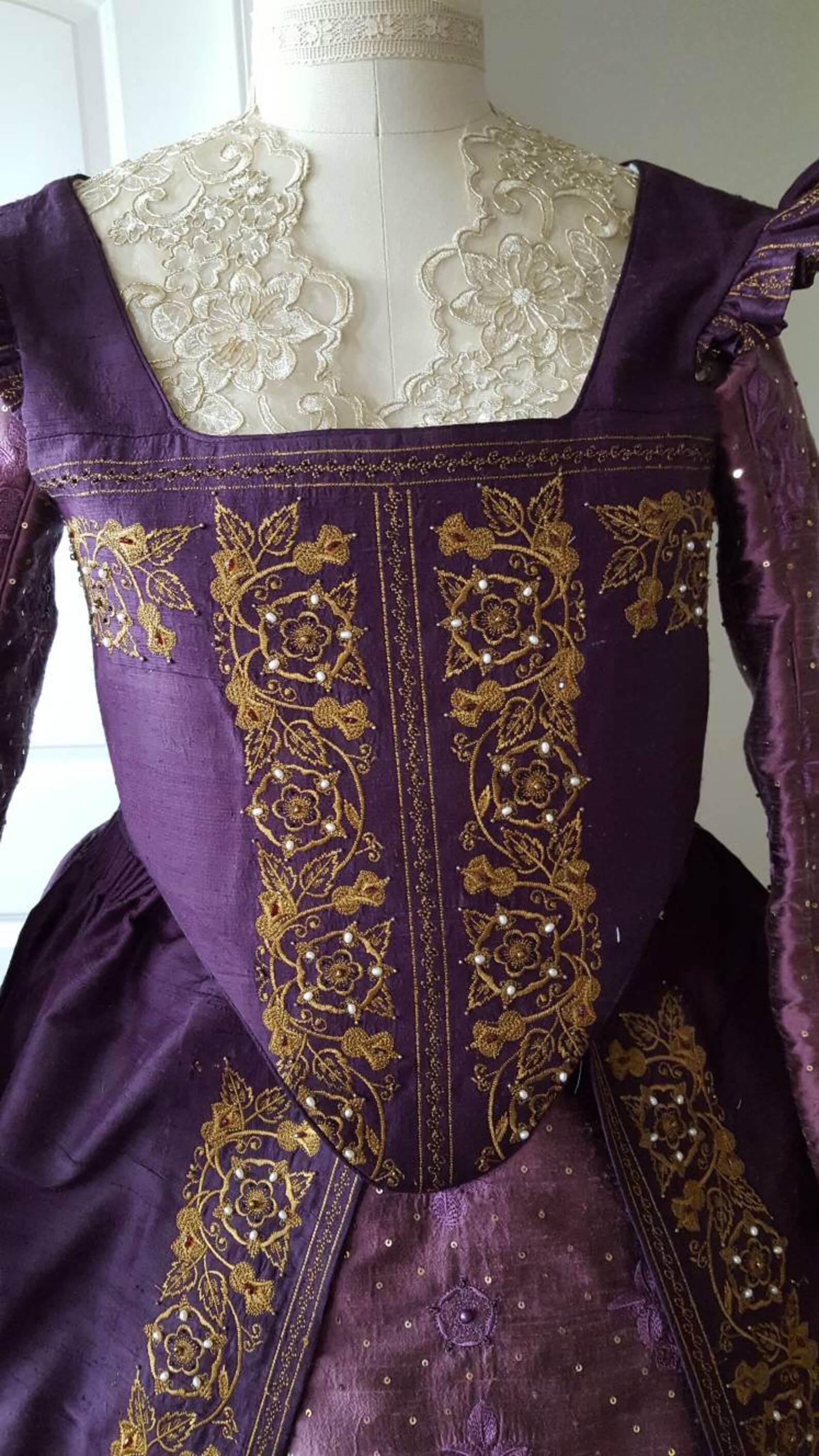 Women's Elizabethan Costume, Bridal Gown, Renaissance Dress (made to ...