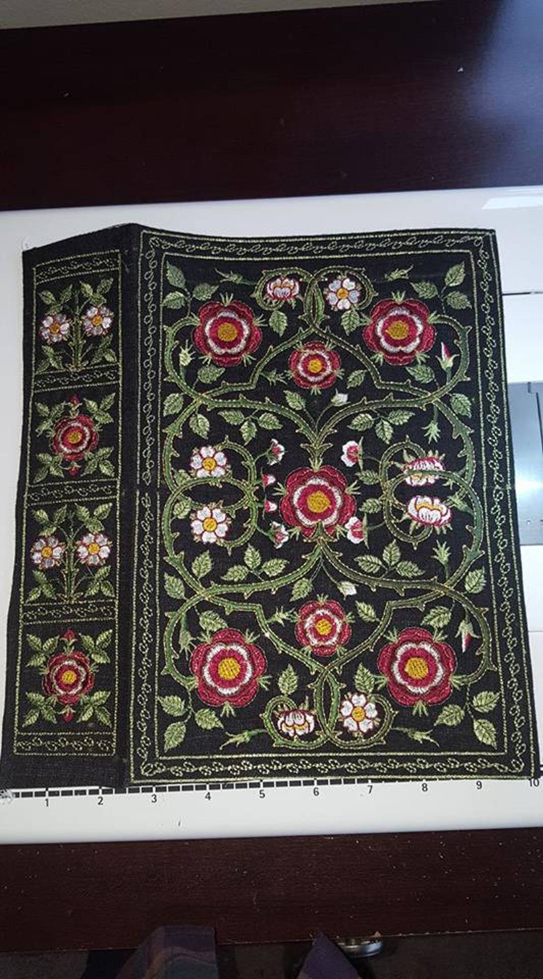 Queen Elizabeth I Book Cover - Authentic Reproduction, EMBROIDERED ...