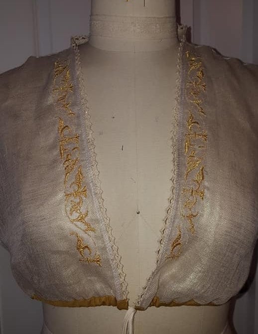Women's PLUS SIZE Goldwork Embroidered Under Partlet, Renaissance ...
