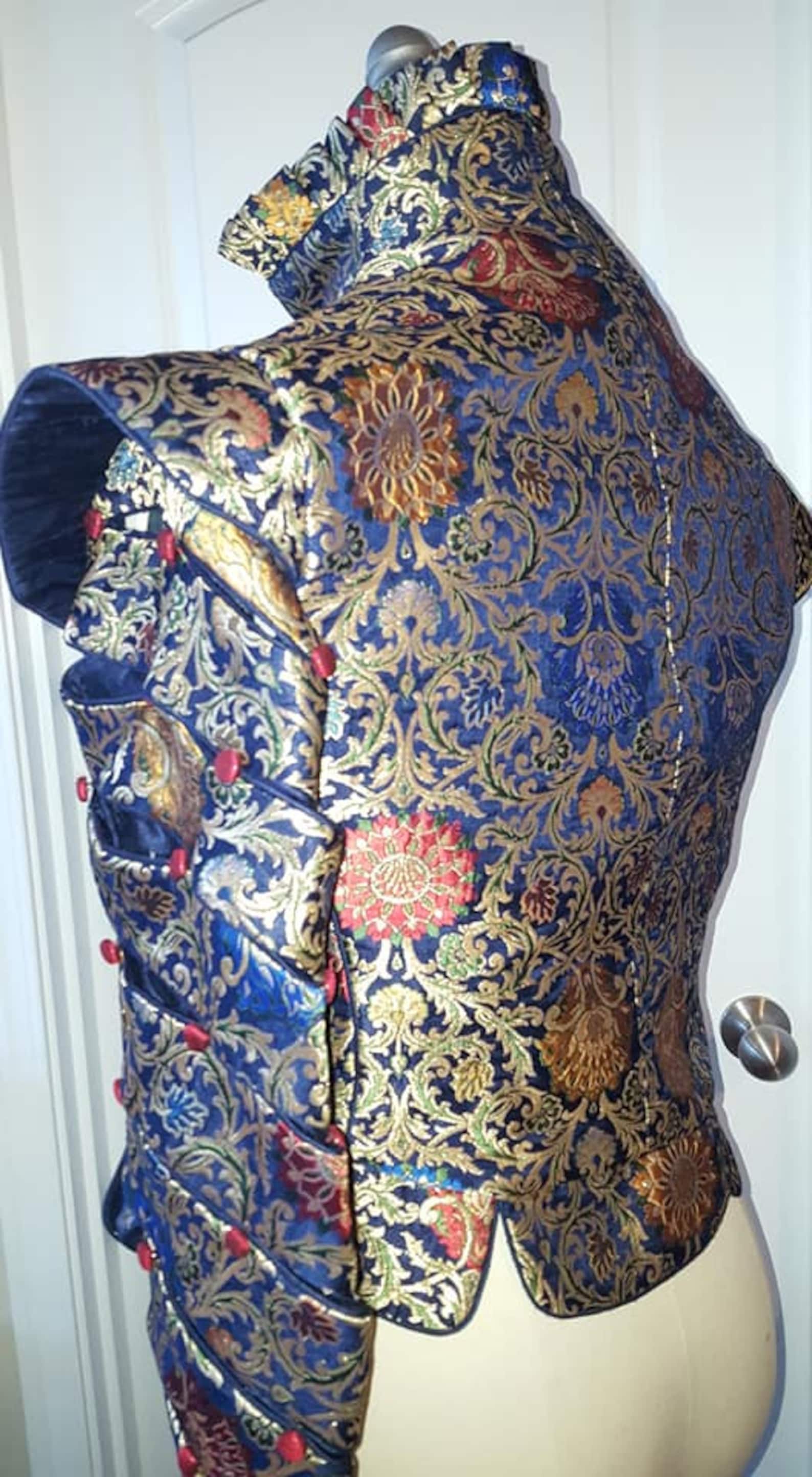 Men's Elizabethan DOUBLET With Spiral Paned Sleeves Renaissance Costume ...