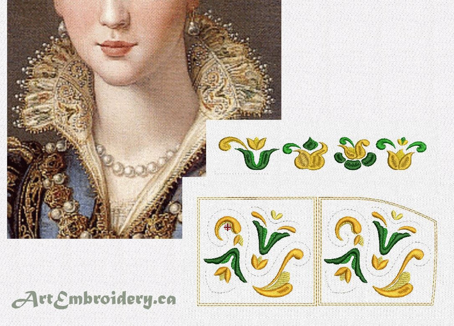 Women's Italian Partlet AUTHENTIC Renaissance Maria De - Etsy