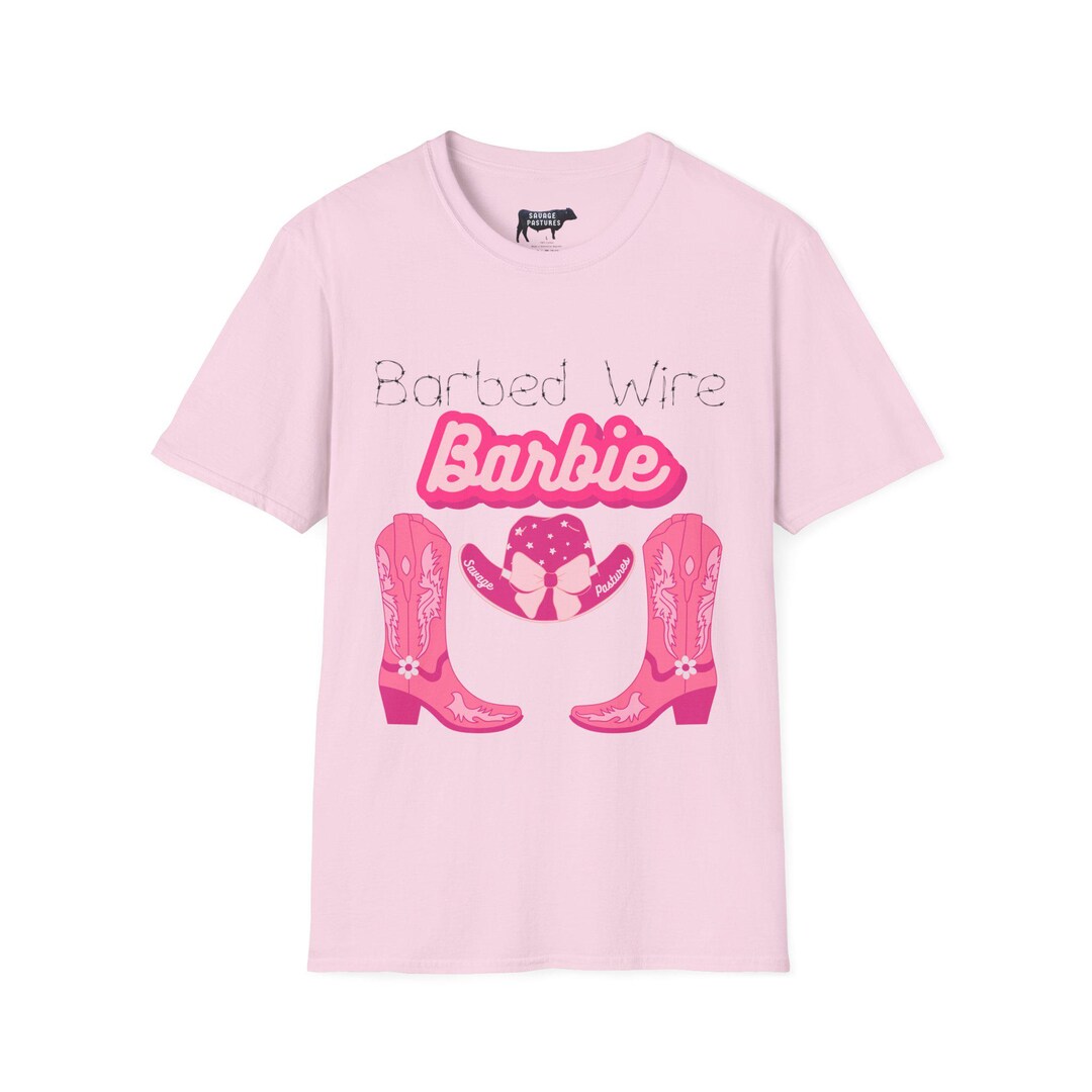 Barbed Wire Barbie X Savage Pastures Graphic Unisex T-shirt - Etsy