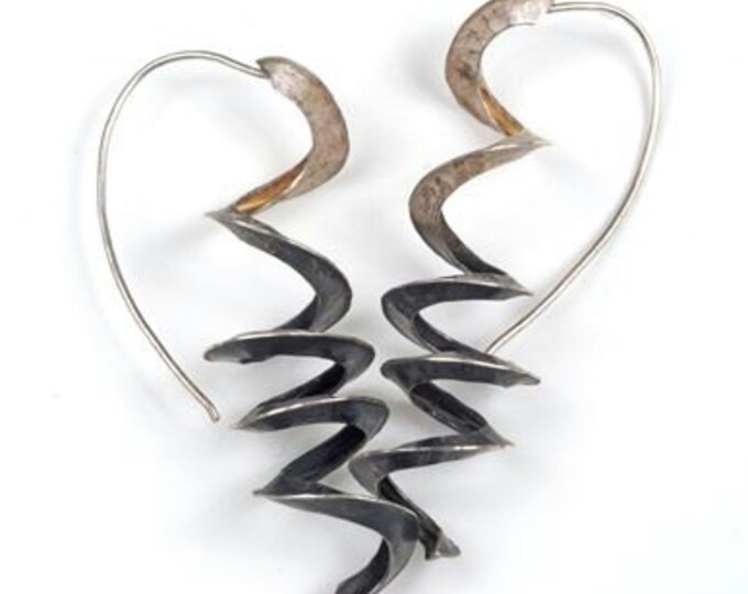 Fold Formed Earrings Ooak - Etsy