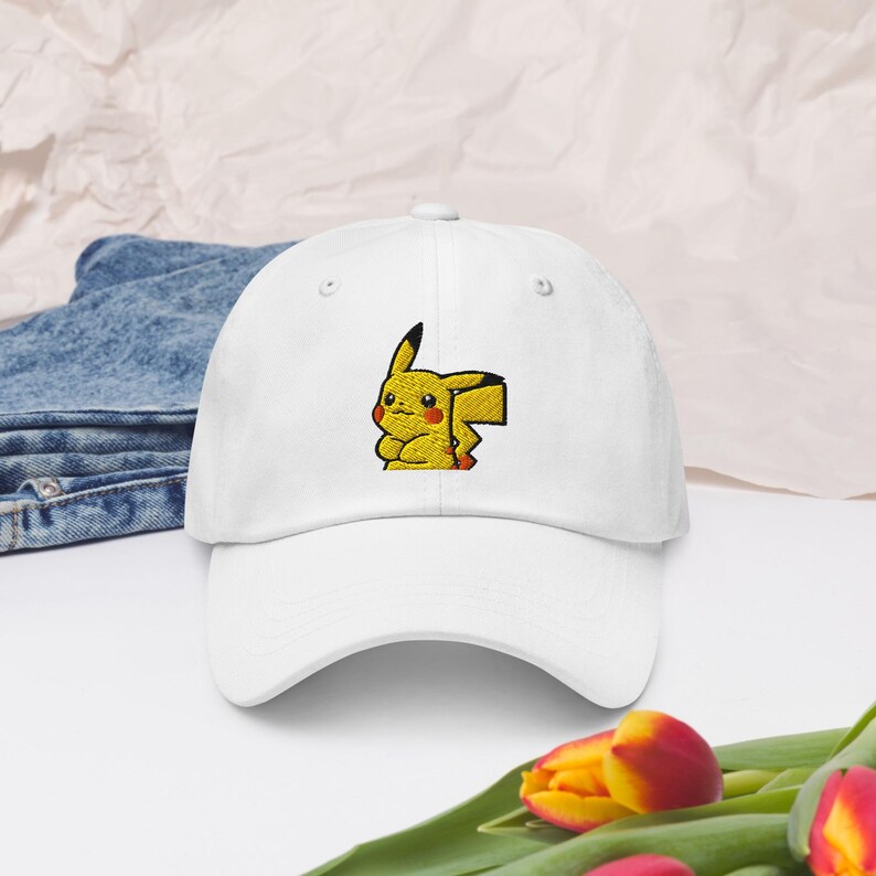 Stylish Pikachu-inspired Baseball Cap - Etsy
