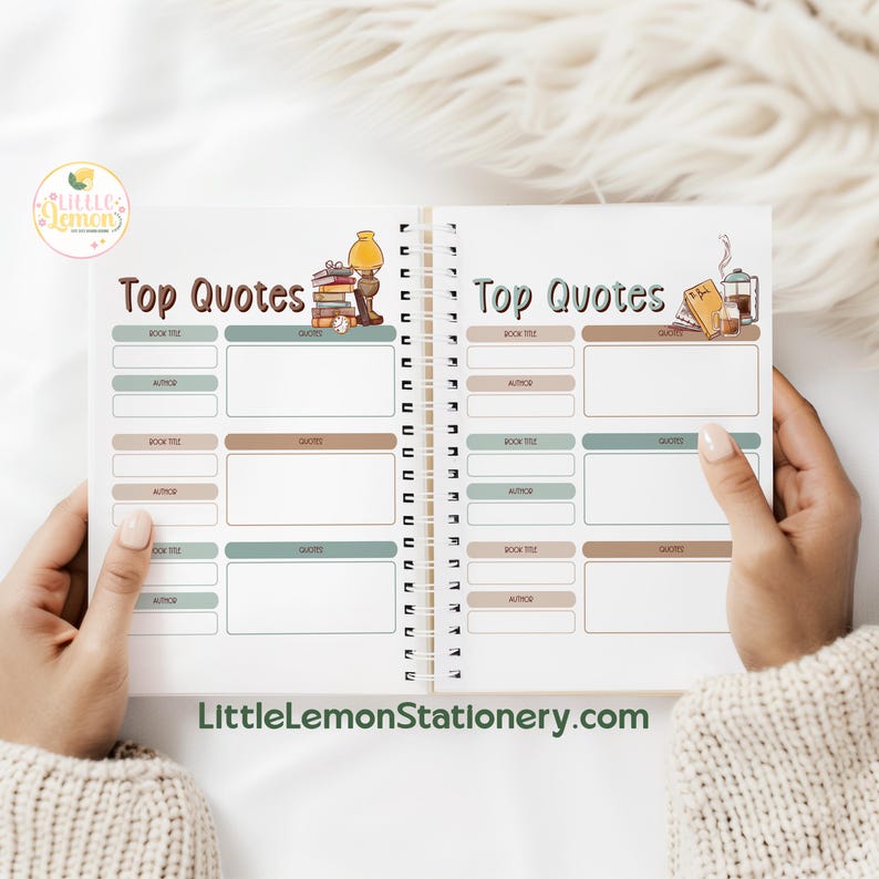 Cozy Coffee Book Reading Tracker Journal, Book Lover Gift - Etsy