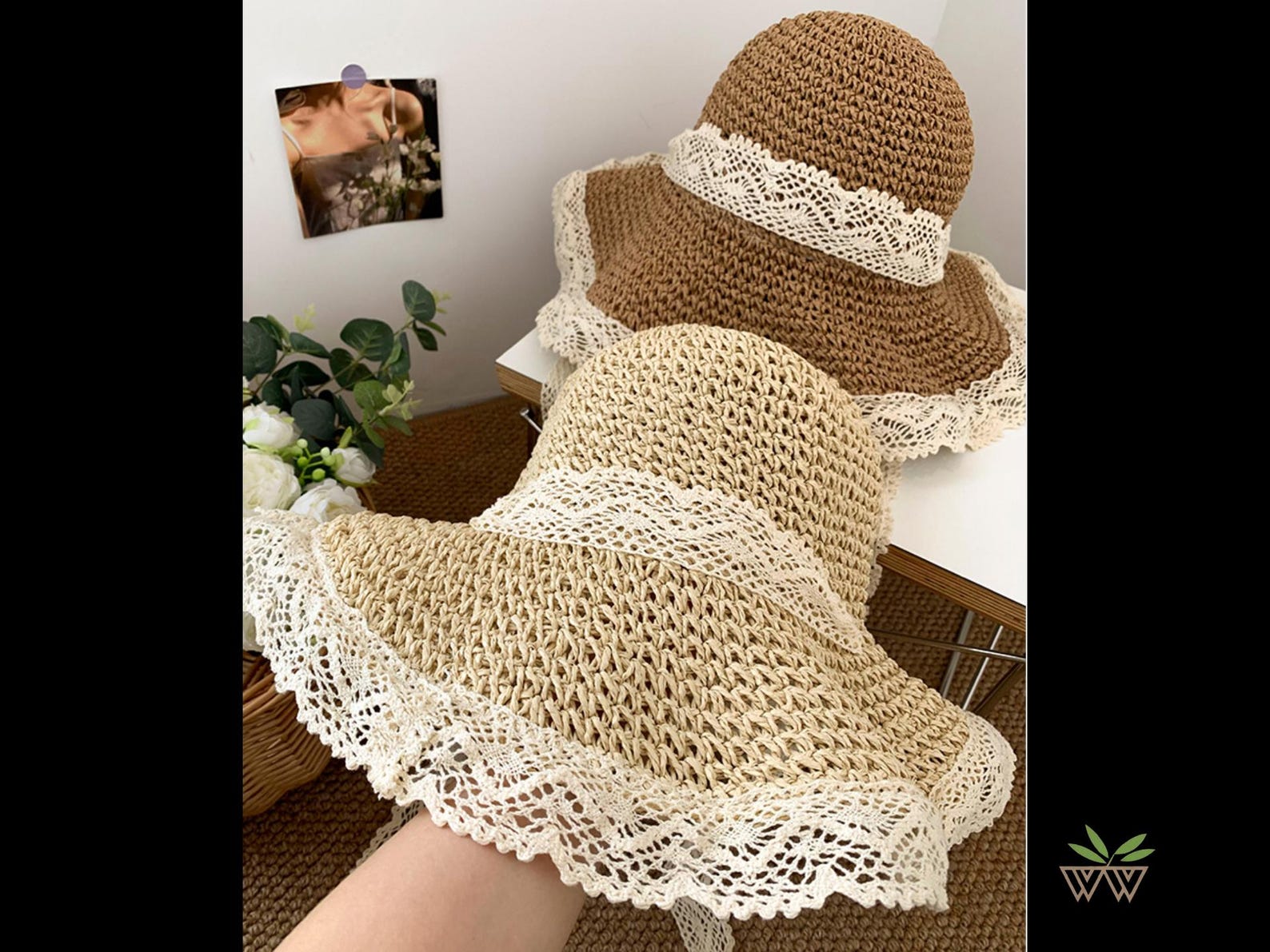 Elegant Straw Hat | Handwoven Raffia Sun Hat | Wide Brim Summer Hat for ...