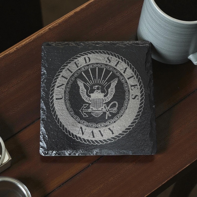 Coasters Navy Veteran Set - Etsy
