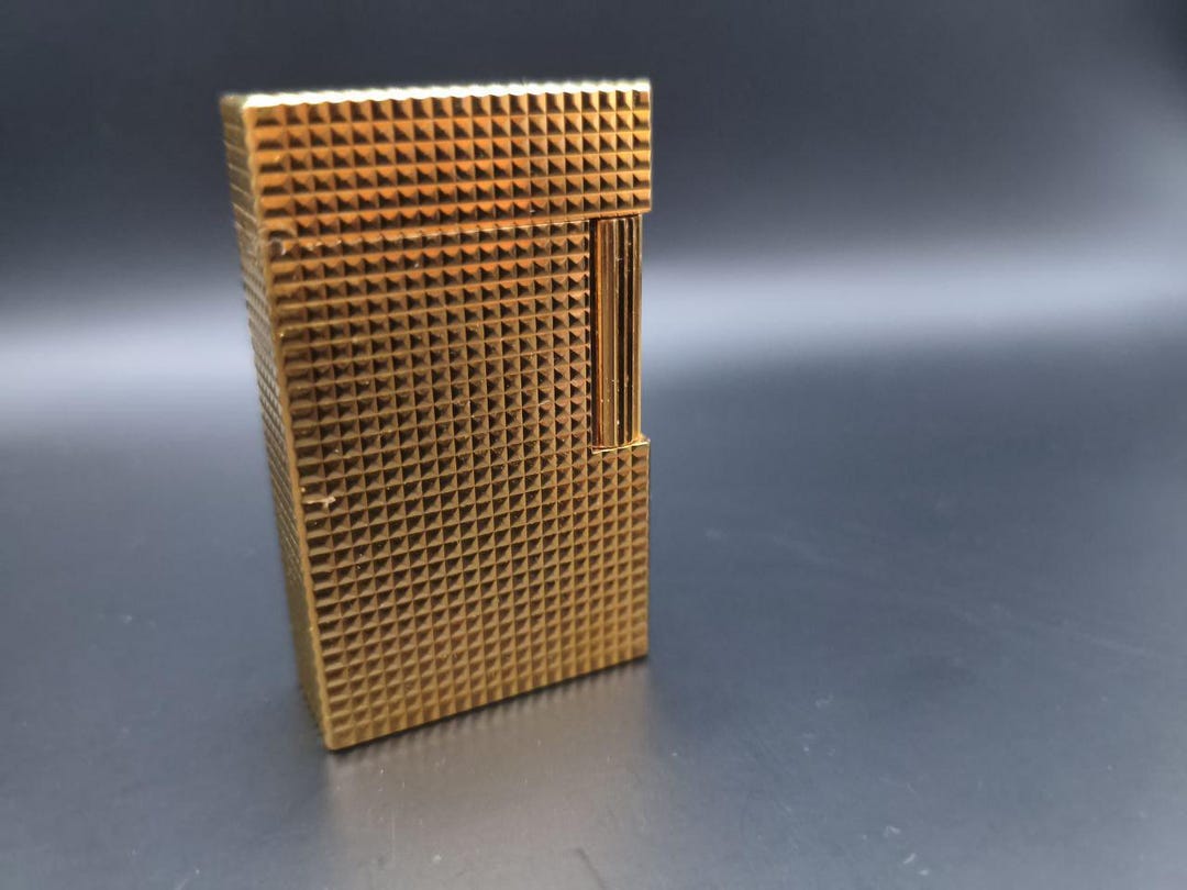 Vintage S.T. Dupont Line 1 Lighter – Made in France – Diamond Pattern ...