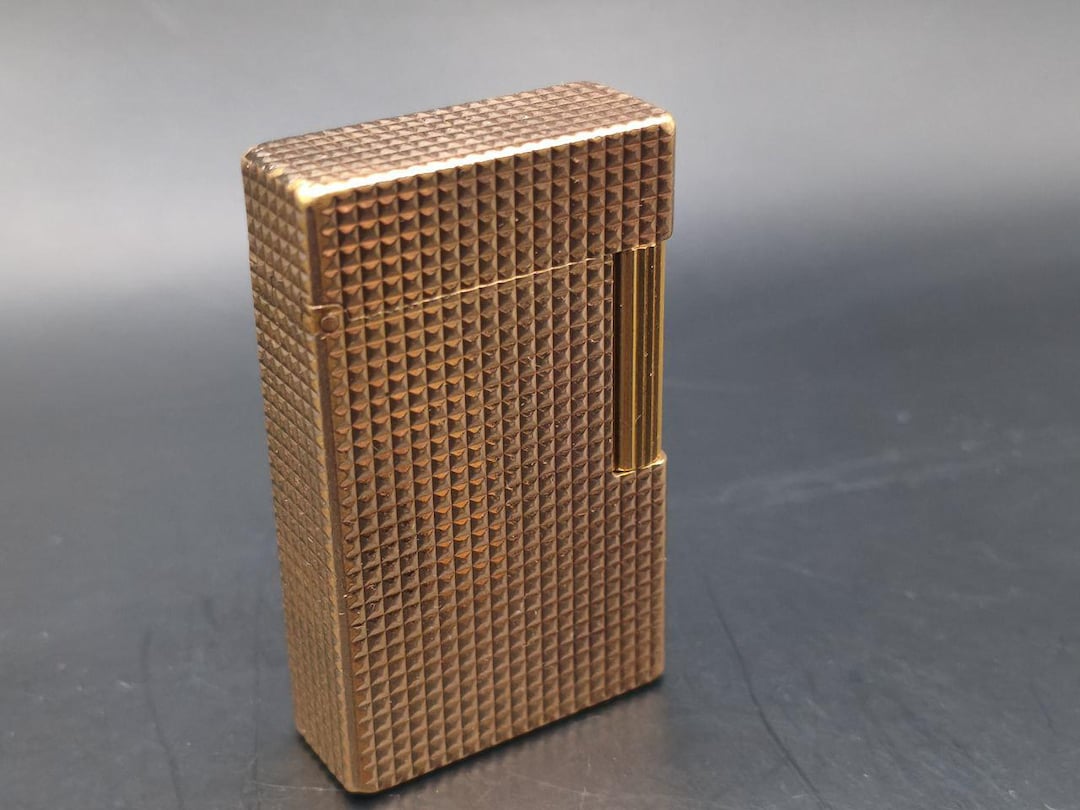 Vintage S.T. Dupont Ligne 1 Lighter – Gold-plated Diamond Pattern ...