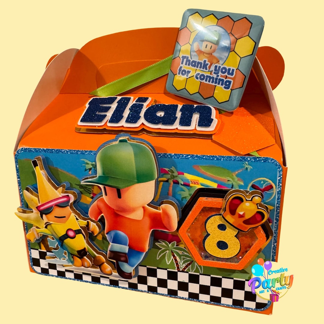 Personalized Stumble Guys Candy Box: Gamer Birthday Party Favor - Etsy