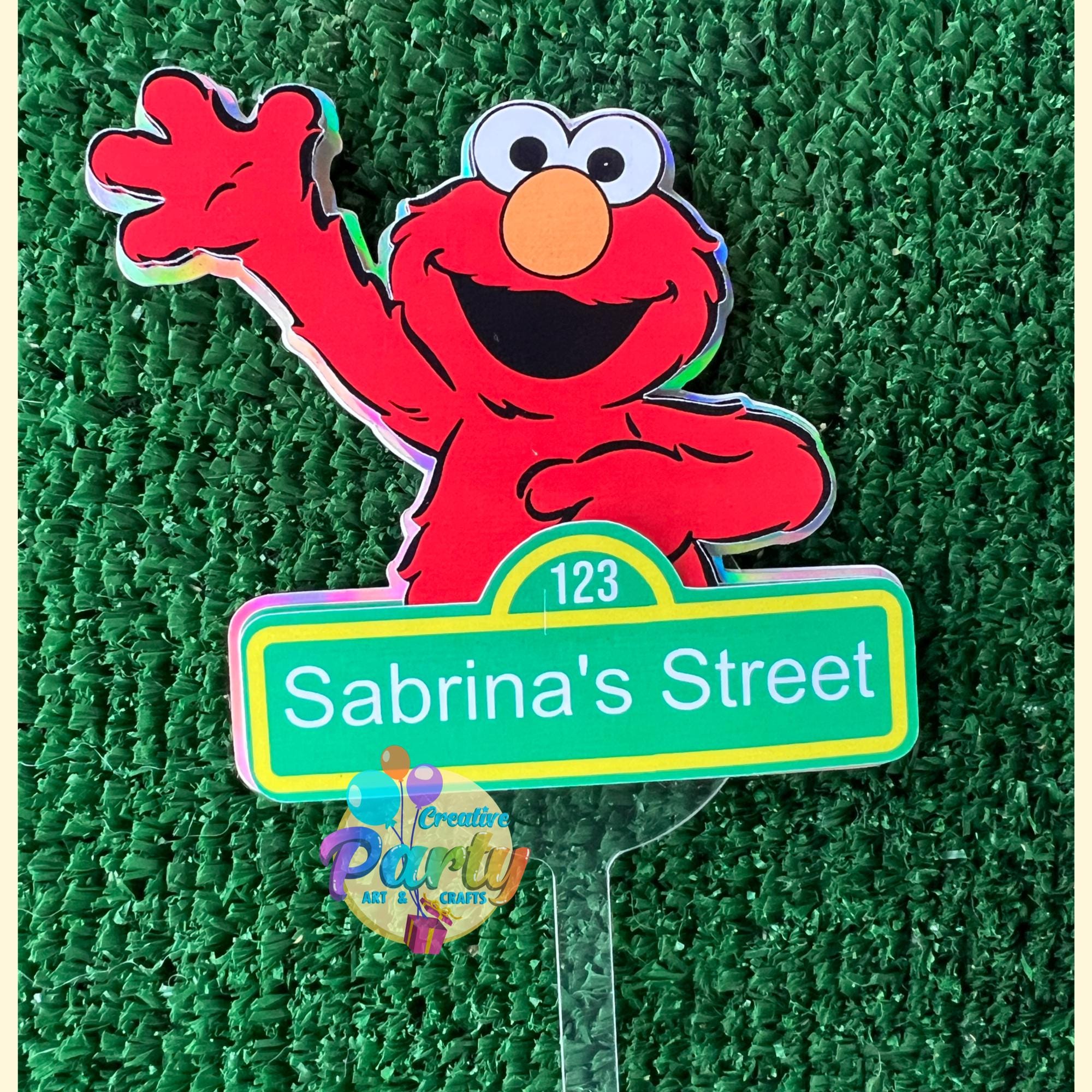 Cupcake Toppers Elmo Party Decor Candy Table Supplies 3D Themed Sesame ...