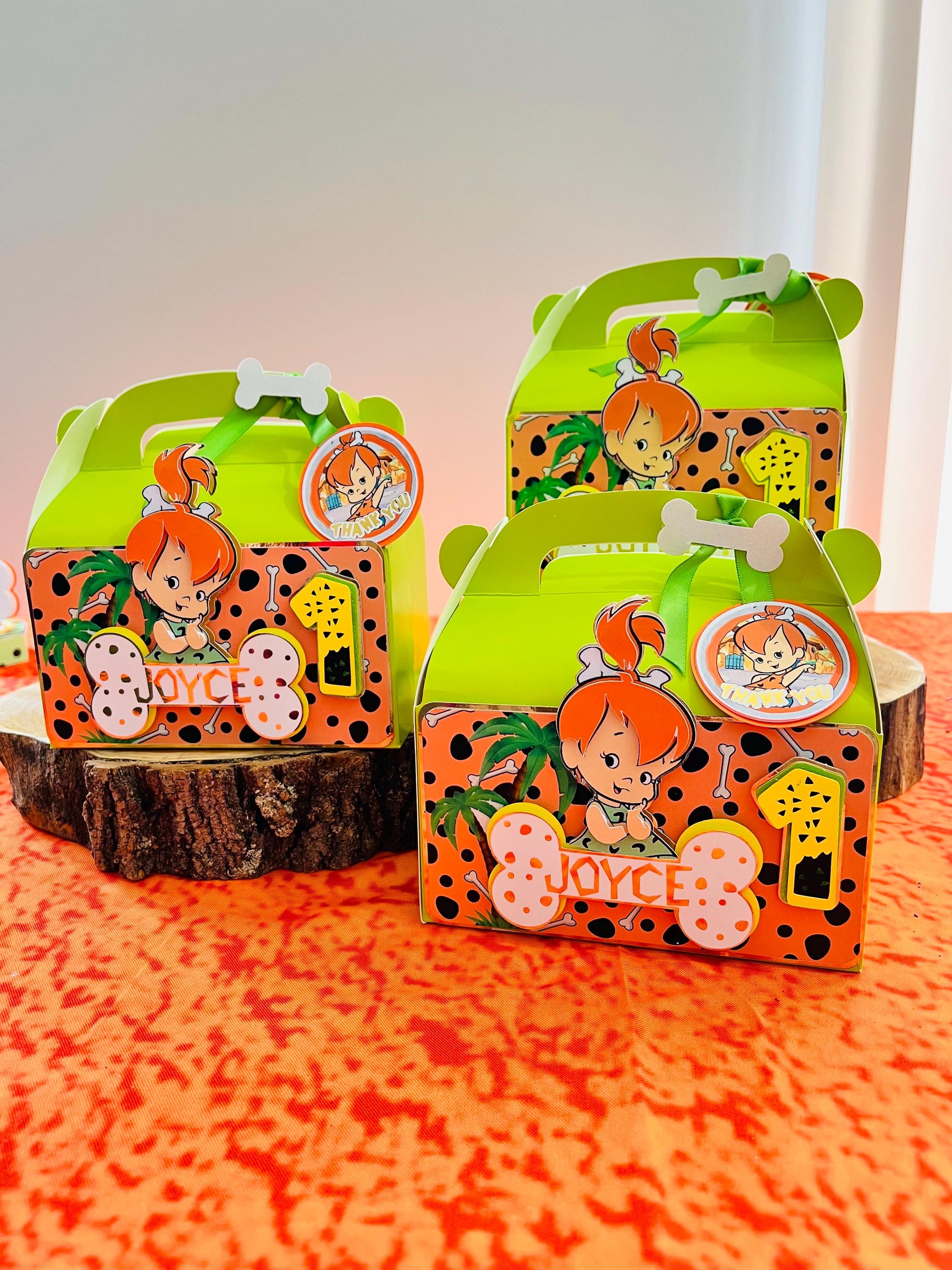 Pebbles Party Favor Treat Boxes Flintstones Party Decoration Supplies ...