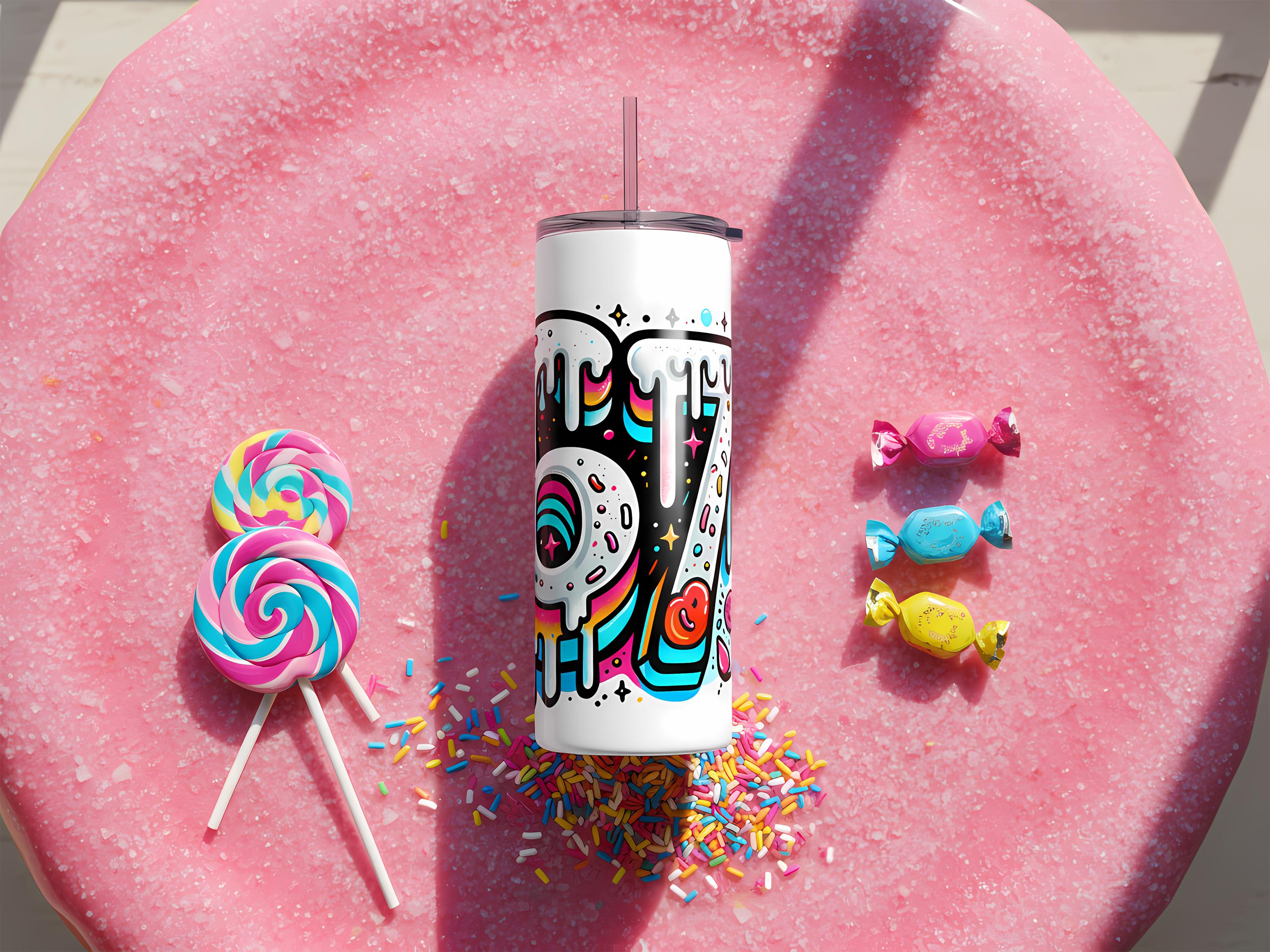 6 7 Meme Tumbler Wrap: Drippy Graffiti Numbers, Pop Art (digital ...