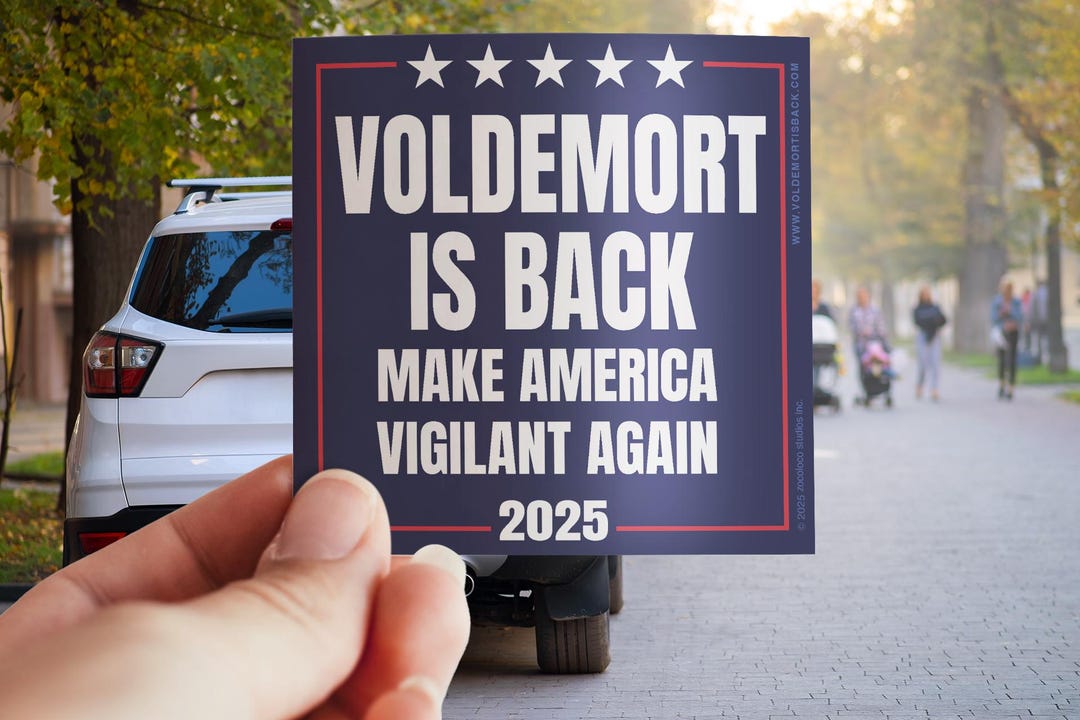 Voldemort is Back Car Magnet: Anti-trump Political Humor - Etsy