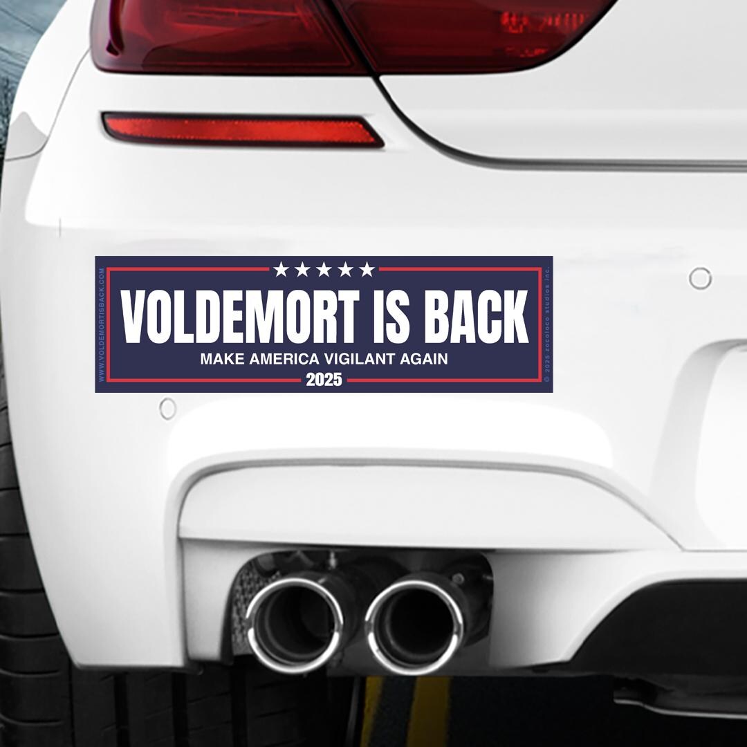 Voldemort is Back Bumper Sticker - Anti Trump Car Magnet - Etsy
