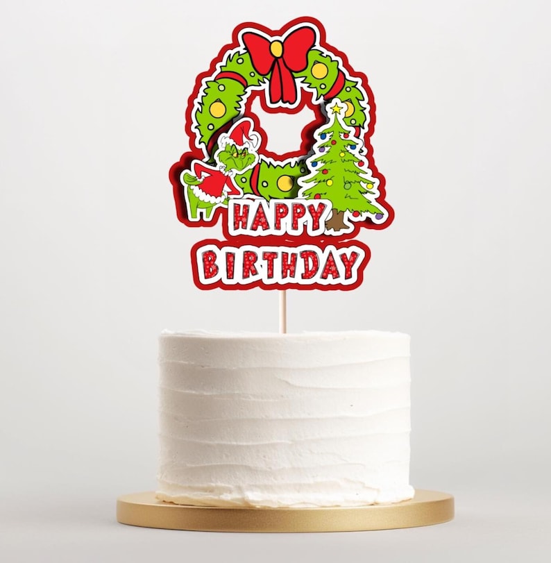 Grinch Cake Topper - DIY Digital File - Etsy