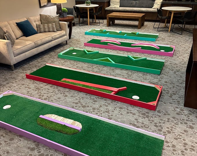 Golf Set Obstacles-bright Colours - Etsy