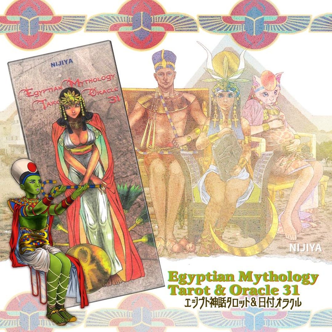 Egyptian Mythology Tarot & Oracle Deck by NIJIYA - 31 Card Series Inspired by Egyptian History ...