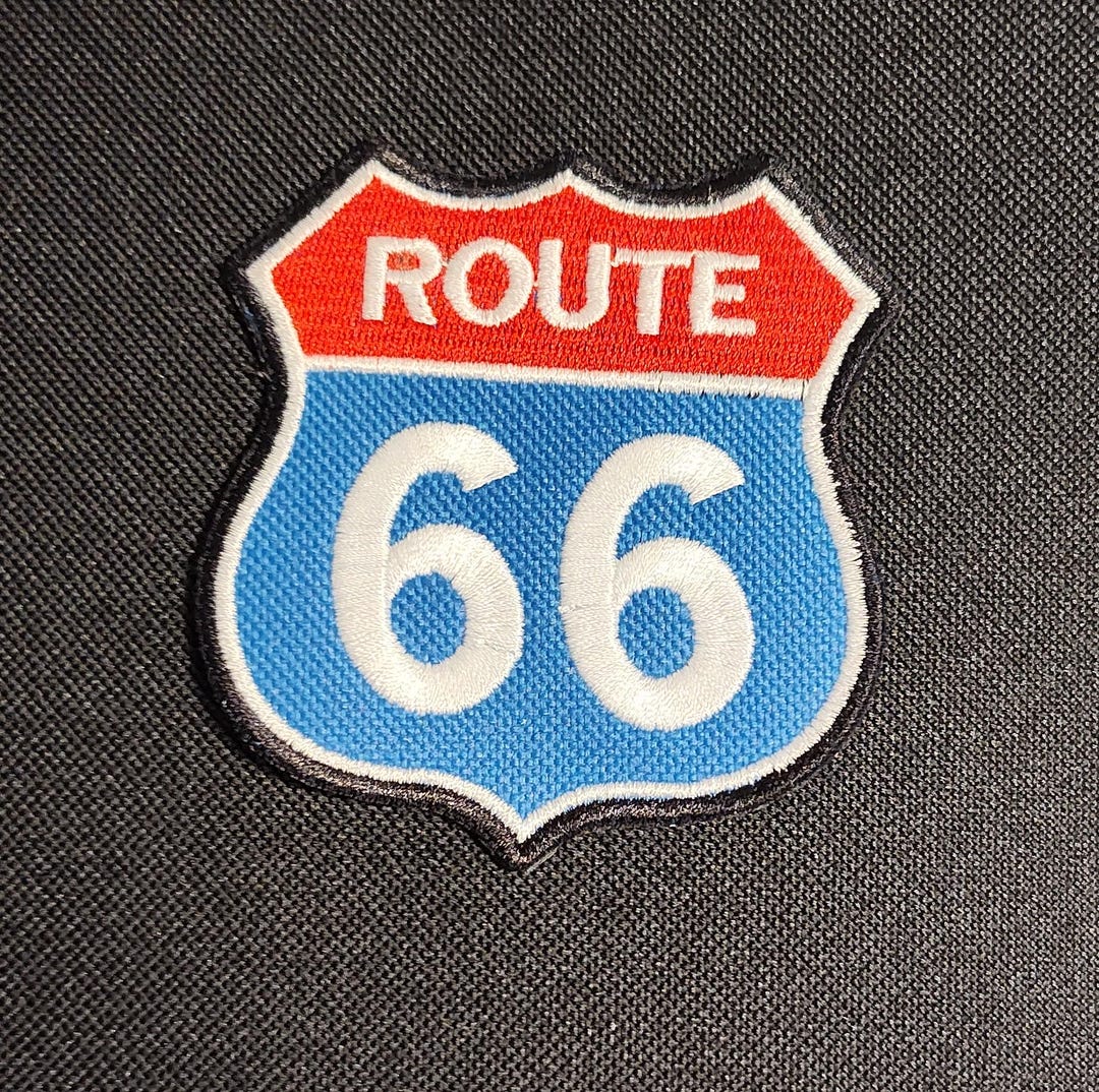 Route 66 Patch | Embroidered Road Sign Badge | Iron-on or Sew-on - Etsy