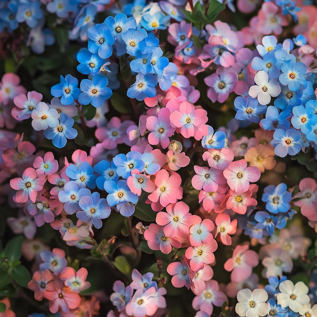 Mixed Color Forget-me-not Flower Seeds – Heirloom Blooms for Cottage ...