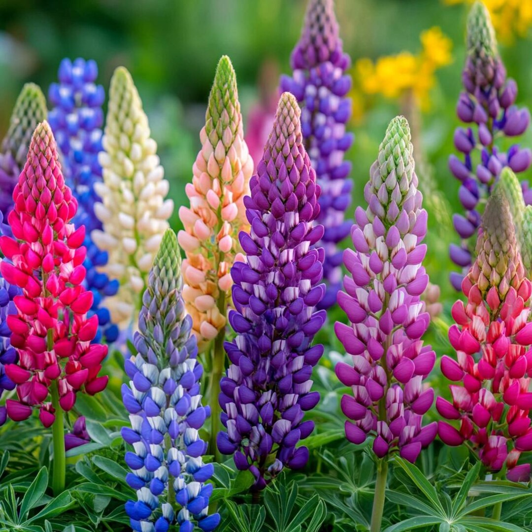 50seeds Lupin Mixed Seeds | Vibrant Perennial Wildflower for Garden ...