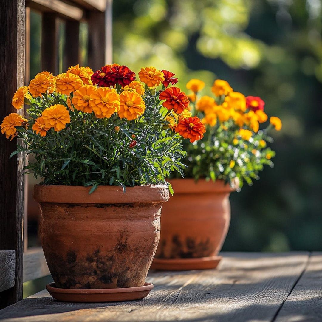 Marigold Mixed Colors Seeds – Easy-to-grow Annual Flowers for Vibrant ...