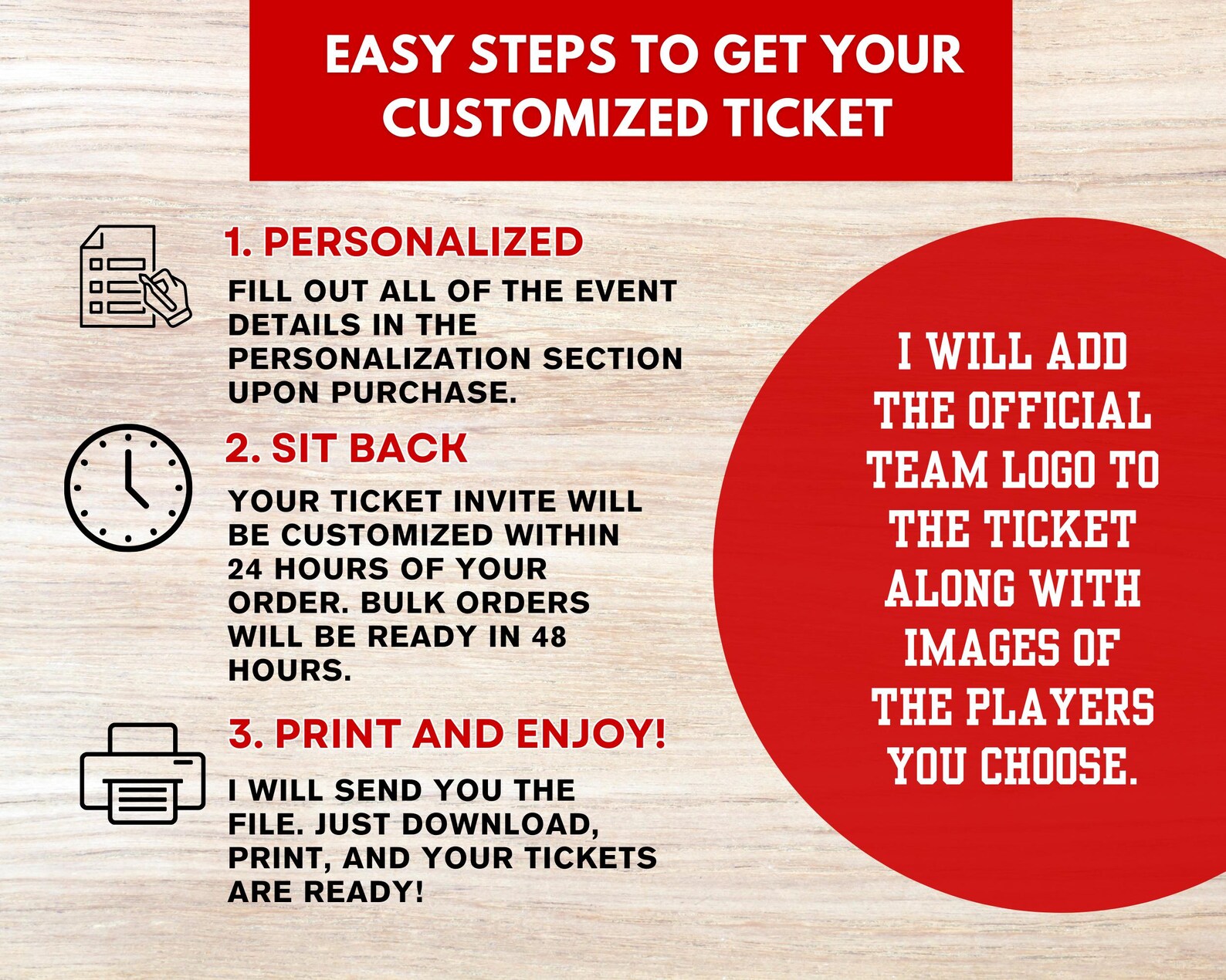 Custom Football Game Tickets, Printable Football Ticket, Editable ...