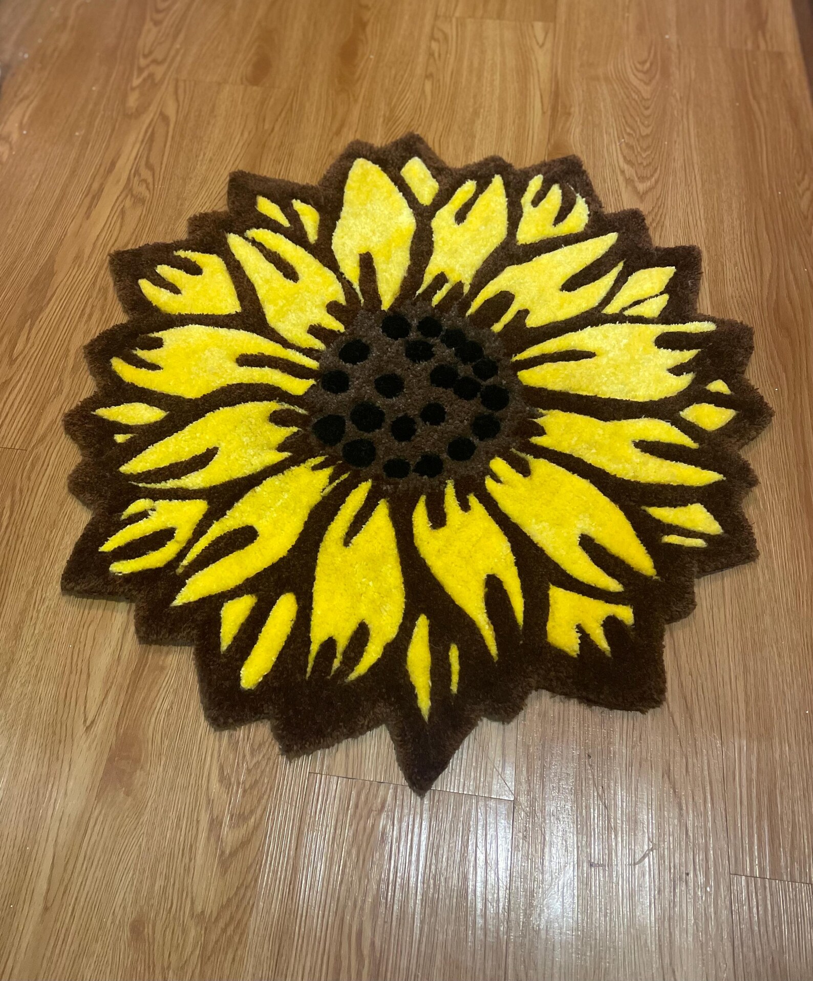 Sunflower Custom Tufted Rug - Etsy