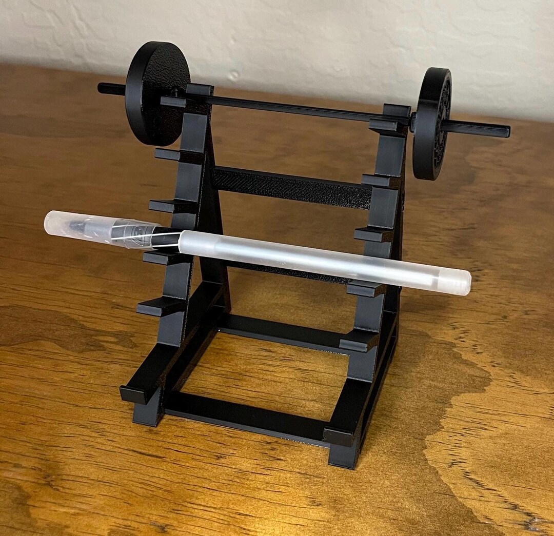 Barbell Weight Rack Gym Pen Holder Gym Accessories Office Accessories ...