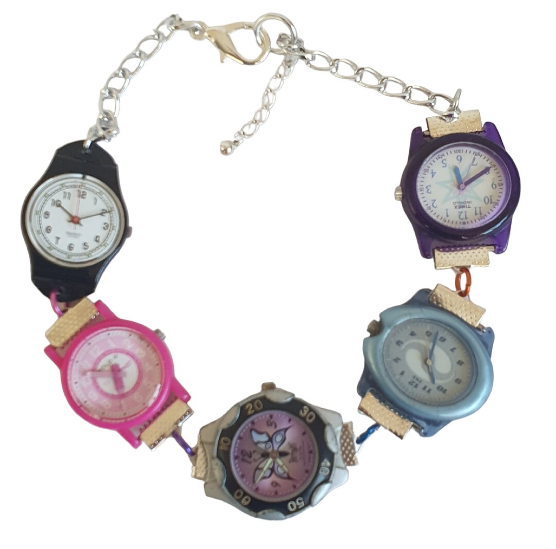 Swatch Watch Choker Necklace Handmade Upcycled Repurposed Vintage ...