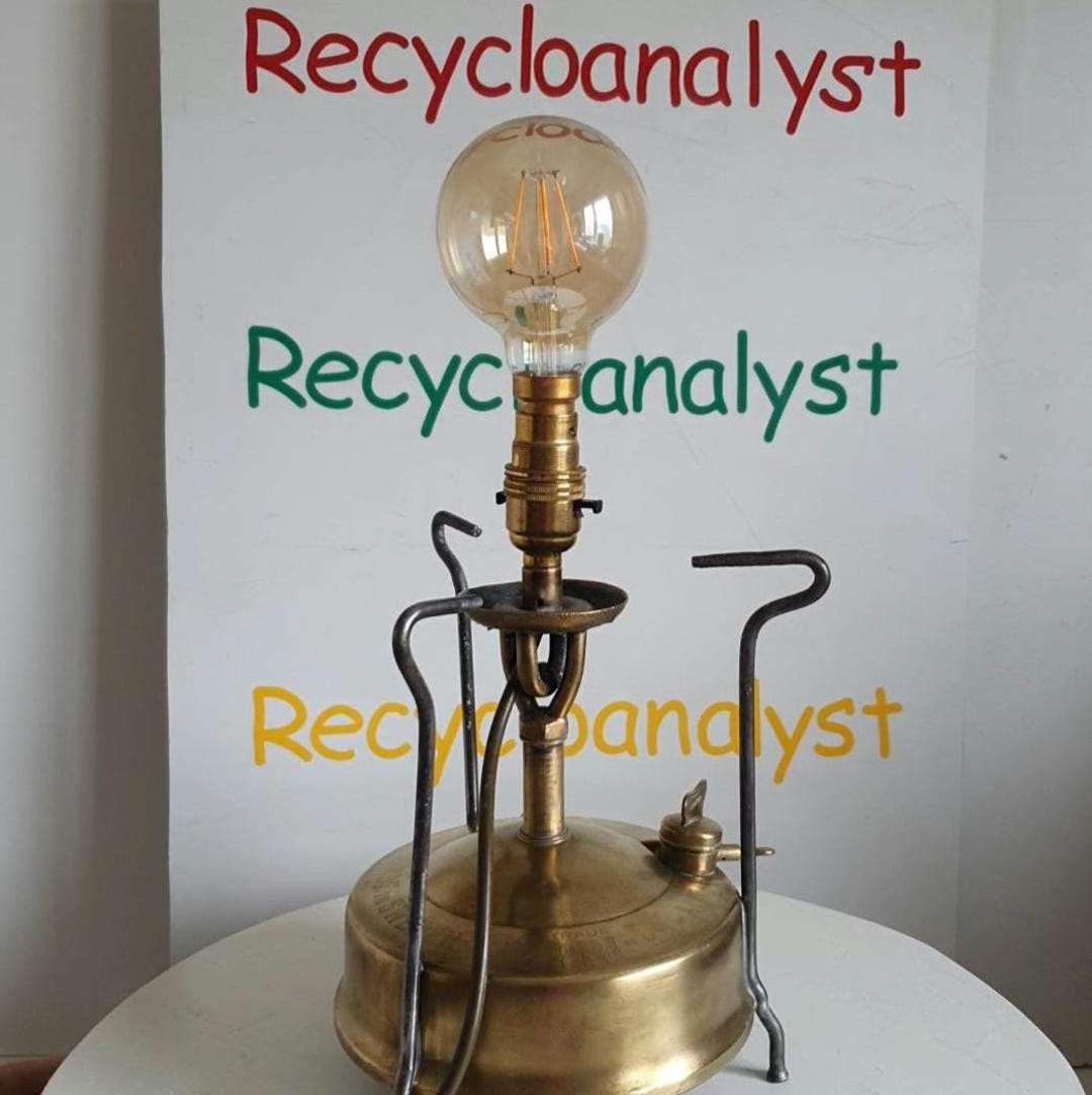 Vintage Primus Camping Stove Upcycled Industrial Accent Lamp - Unique ...