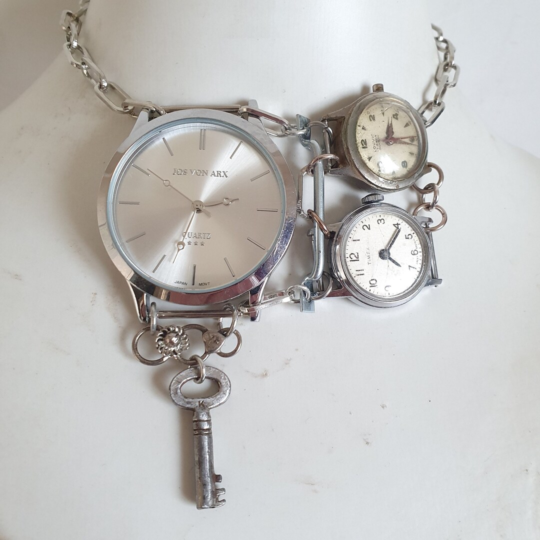 Whimsigoth Steampunk Key Cosplay Assemblage Jewelry a Layered Necklace ...