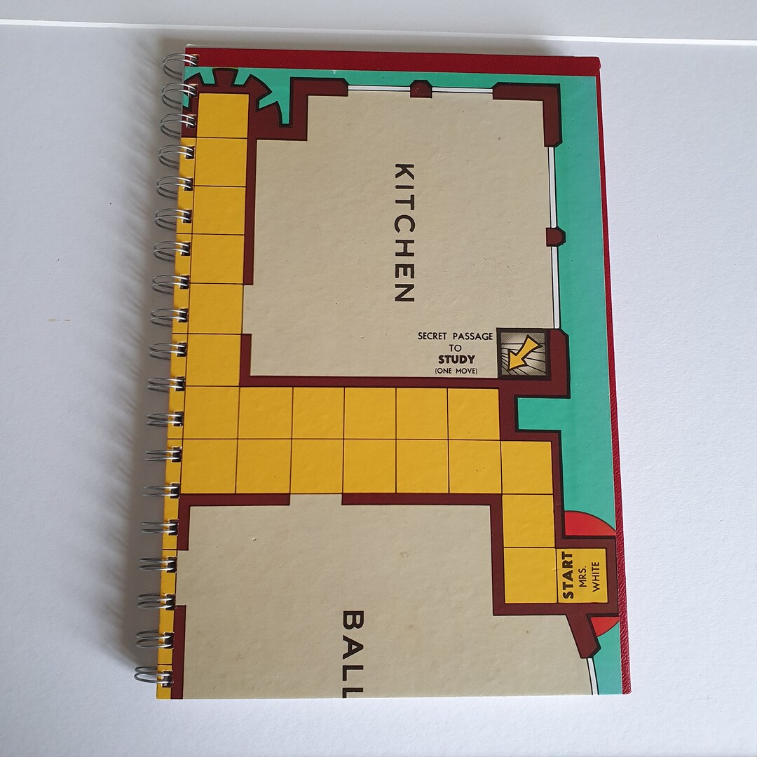 Cluedo Board Spiral Notebook PLUS Free Mini Notepad From Monopoly or ...