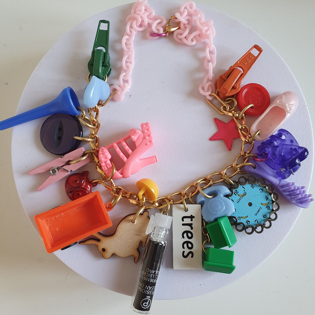 Kidcore Kitsch Jewelry Doll Accessories Small Vintage Toys Necklace ...