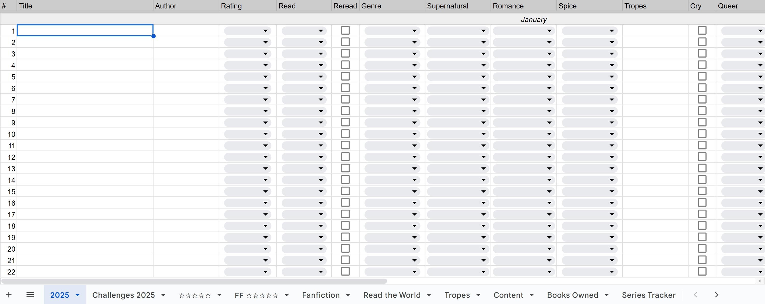 Reading Spreadsheet, Reading Log, Book Tracker, Series Tracker, Home Library, Reading Challenge ...