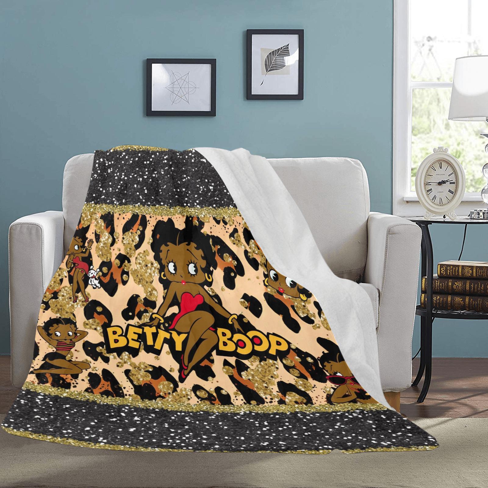 African Betty Boop Leopard Ultra Soft Fleece Blanket, LARGE Black Betty ...