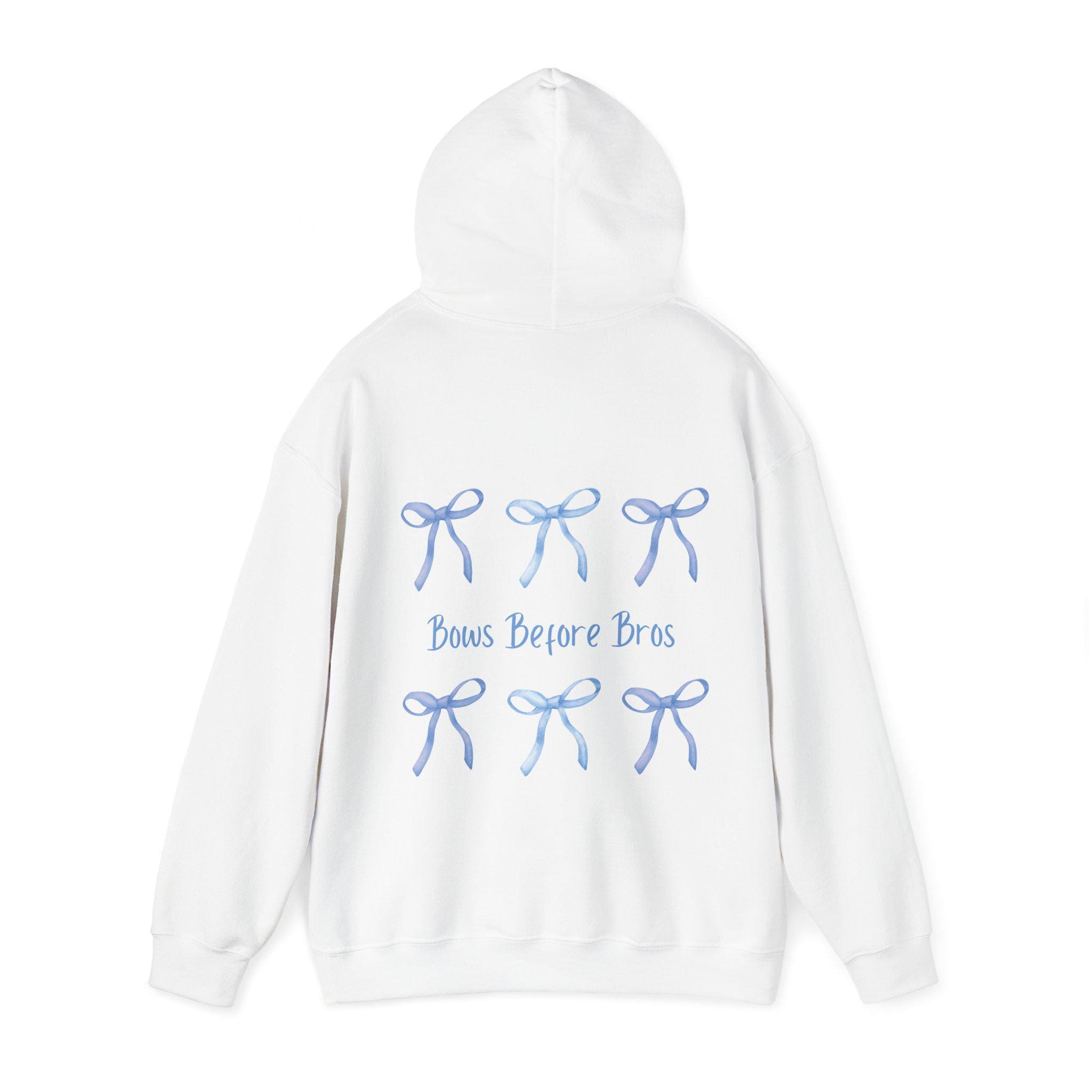 Blue Bow Hoodie Aesthetic Coquette Sweatshirt Teen Girl Bow Pullover ...