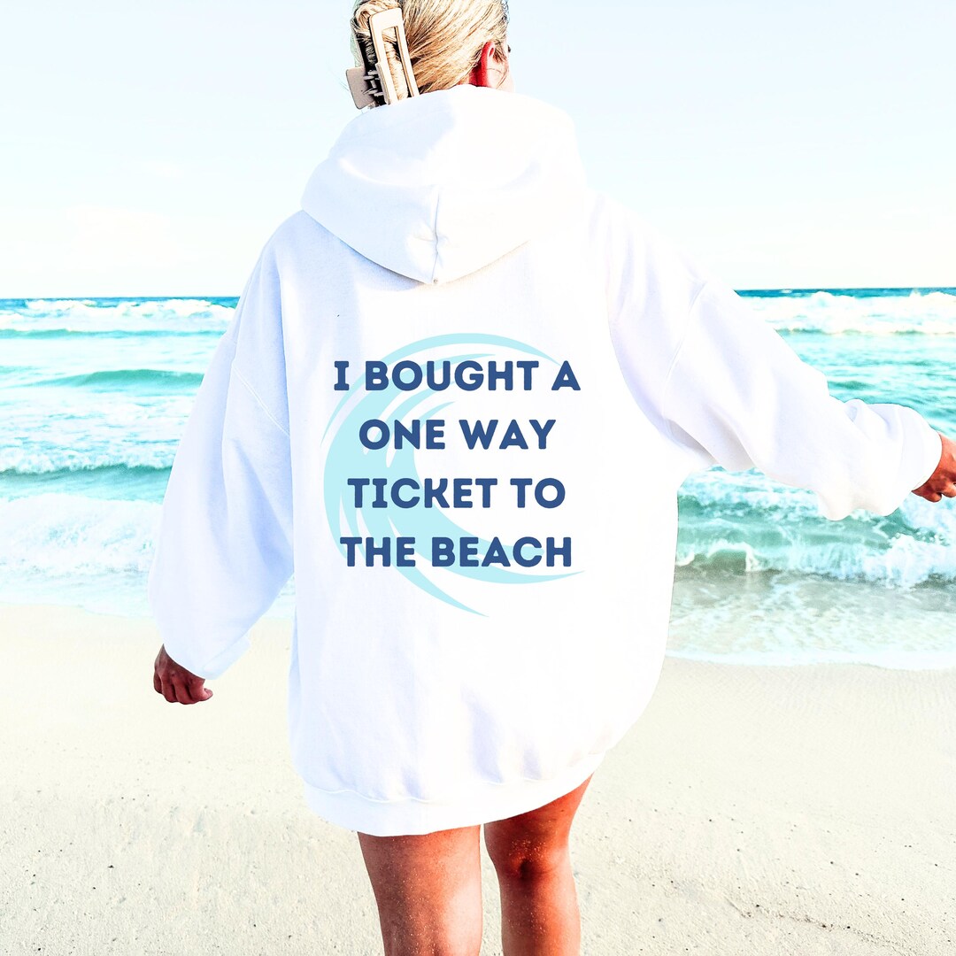 Ocean Girl Beach Oversized Hoodie, Beach Lover Sweatshirt, Coastal ...