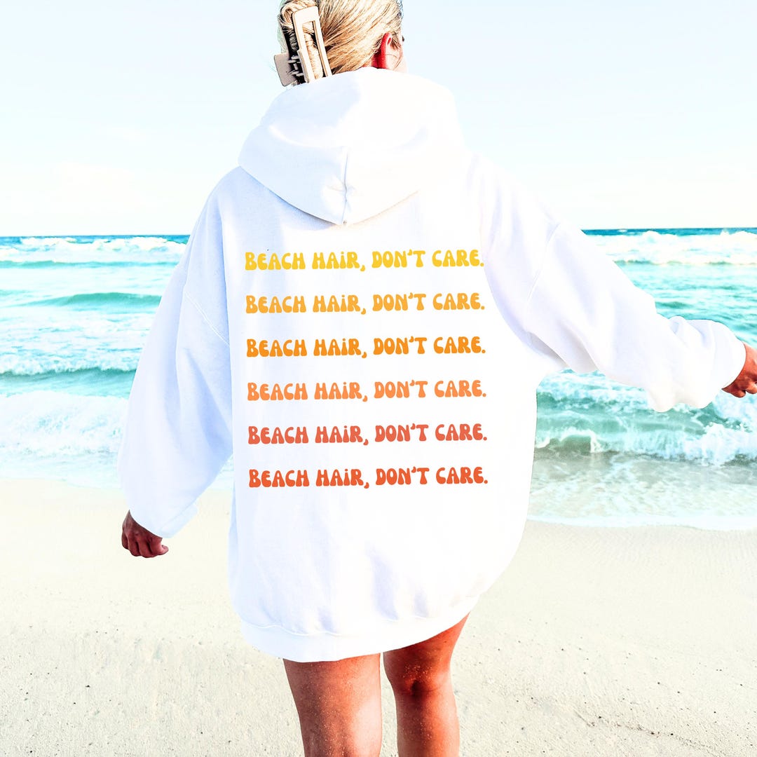 Ocean Girl Beach Oversized Hoodies for Women, Beach Lover Trendy ...