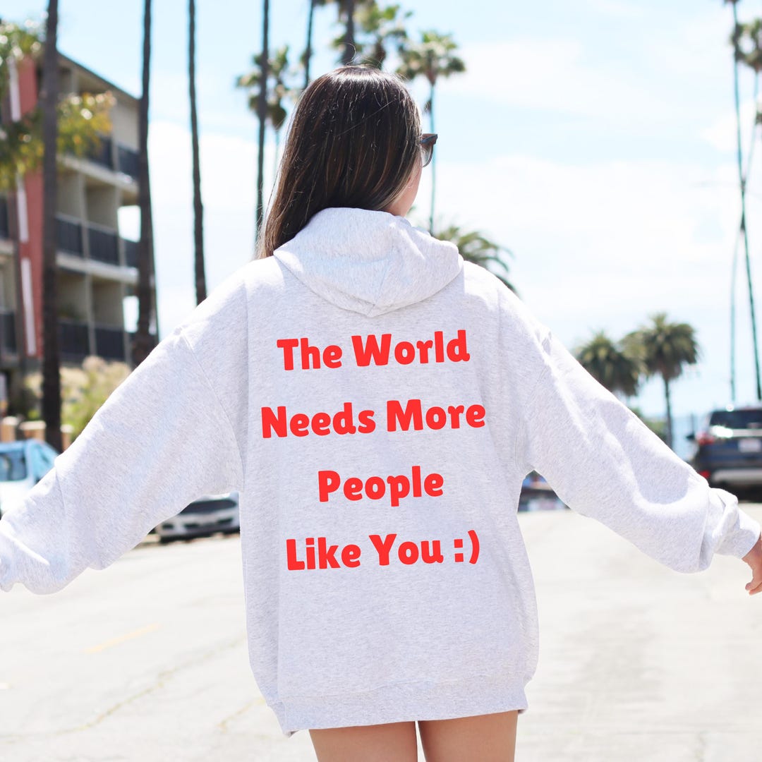 Inspirational Oversized Hoodie, Gifts for Positive People, Cozy Jumper ...