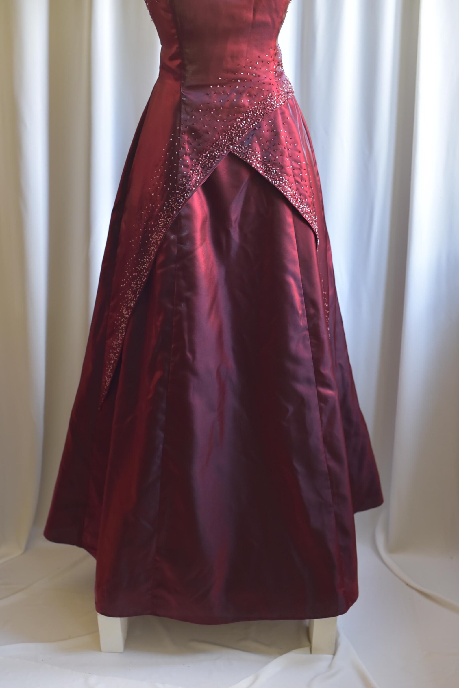 Vintage Y2K Vampire Christmas Homecoming Beaded Gothic Prom Occasion ...
