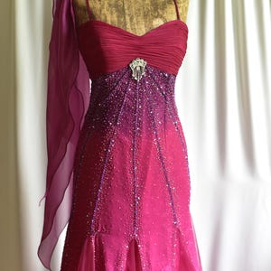 Vintage Y2K SILK Barbie Trumpet Ombre Homecoming Princess Vampy Gothic ...