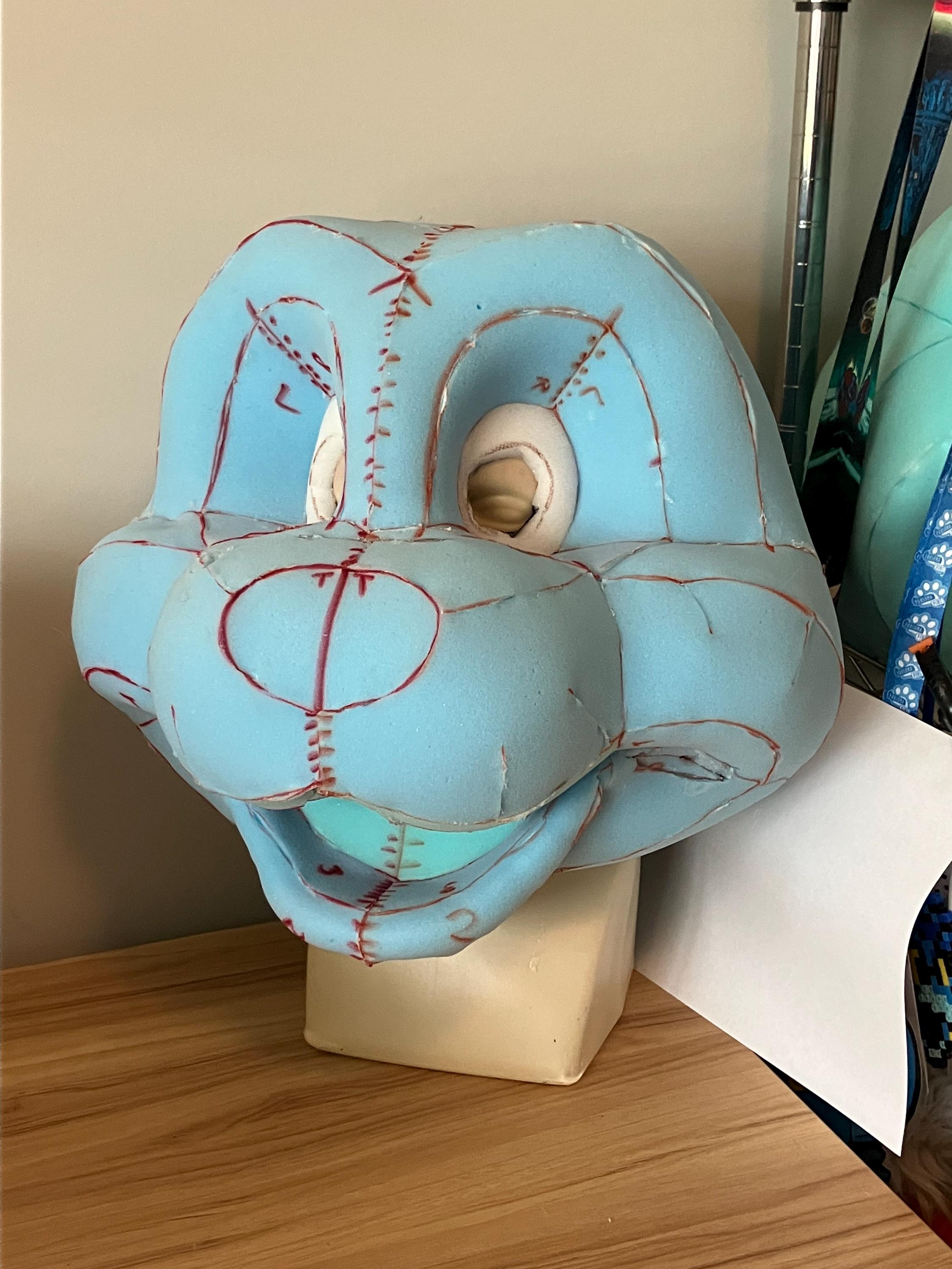 Bunny Fursuit Headbase Hollow Foam - Etsy