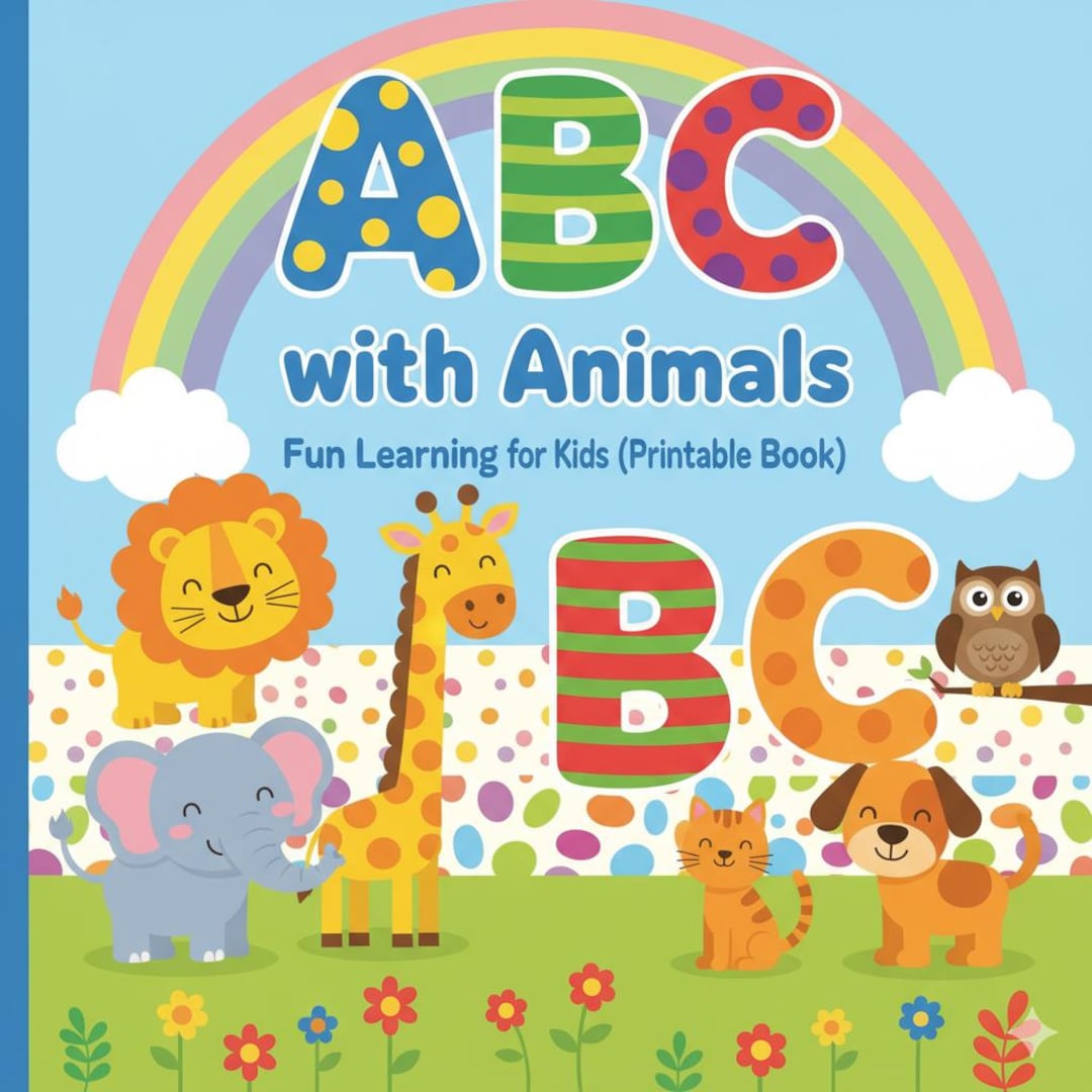 ABC Animals Learning Book: Printable Alphabet PDF for Preschool ...