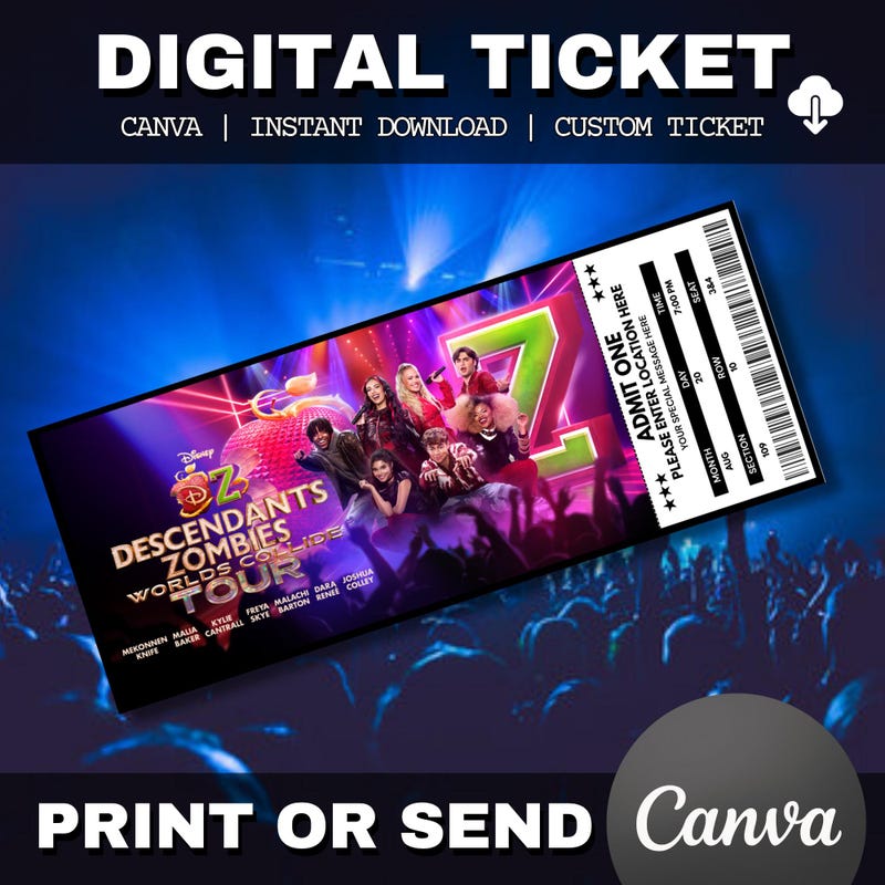 Zombies 4 Tickets - Etsy