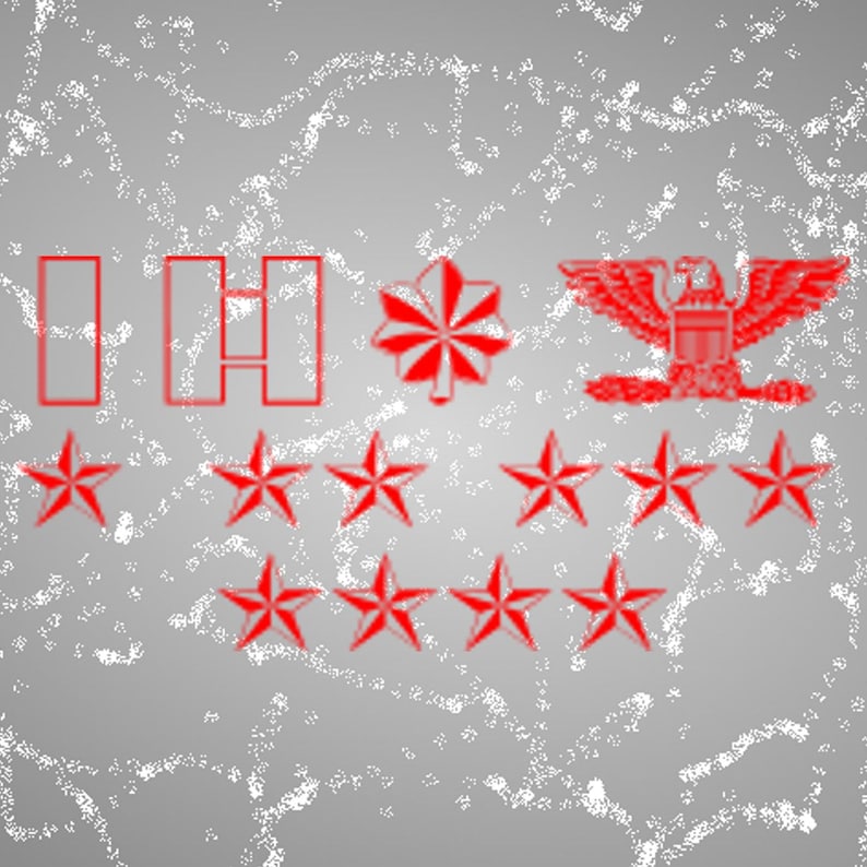 Laser Ready, Army Officer Ranks SVG - Etsy