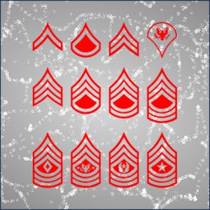 Laser Ready, Army Enlisted Ranks SVG - Etsy