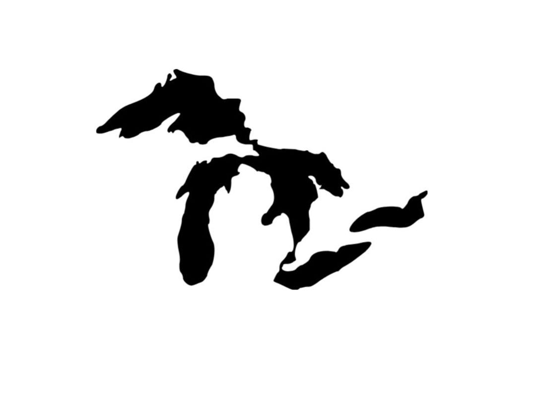Great Lakes Vinyl Decal, Great Lakes Sticker, Michigan Decal, Lake Life ...