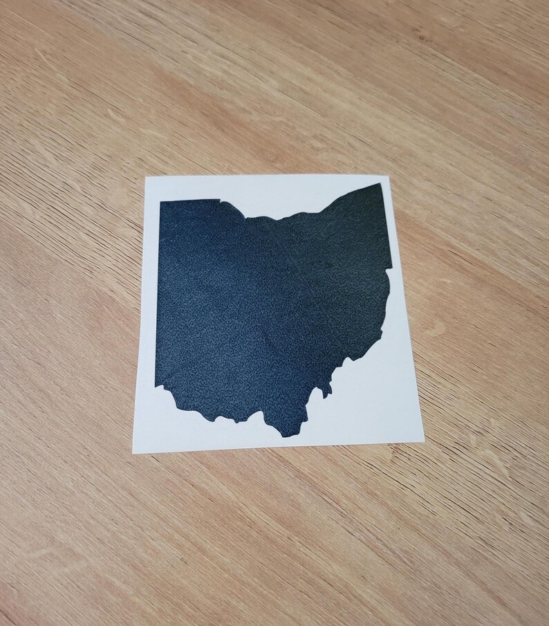 Ohio Vinyl Decal, Ohio Sticker, State of Ohio Outline, Ohio Decal, Car ...